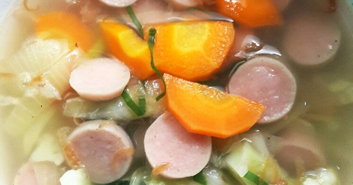 Resep Sayur Sop Sosis Ayam oleh Shendy - Cookpad