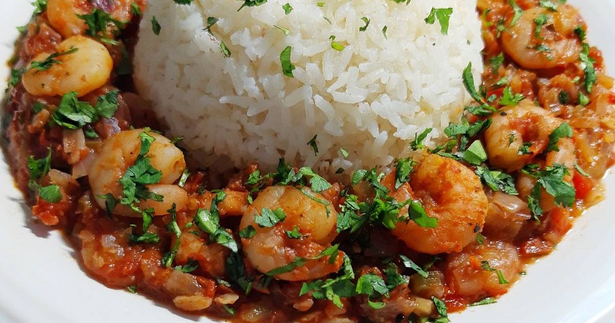 Camarones con arroz blanco - 15 recetas caseras- Cookpad