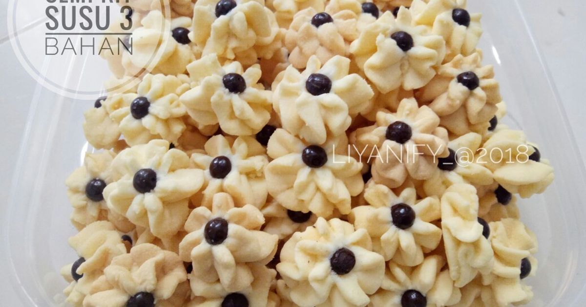 Resep #30 Semprit Susu 3 Bahan oleh LiyaniFY - Cookpad