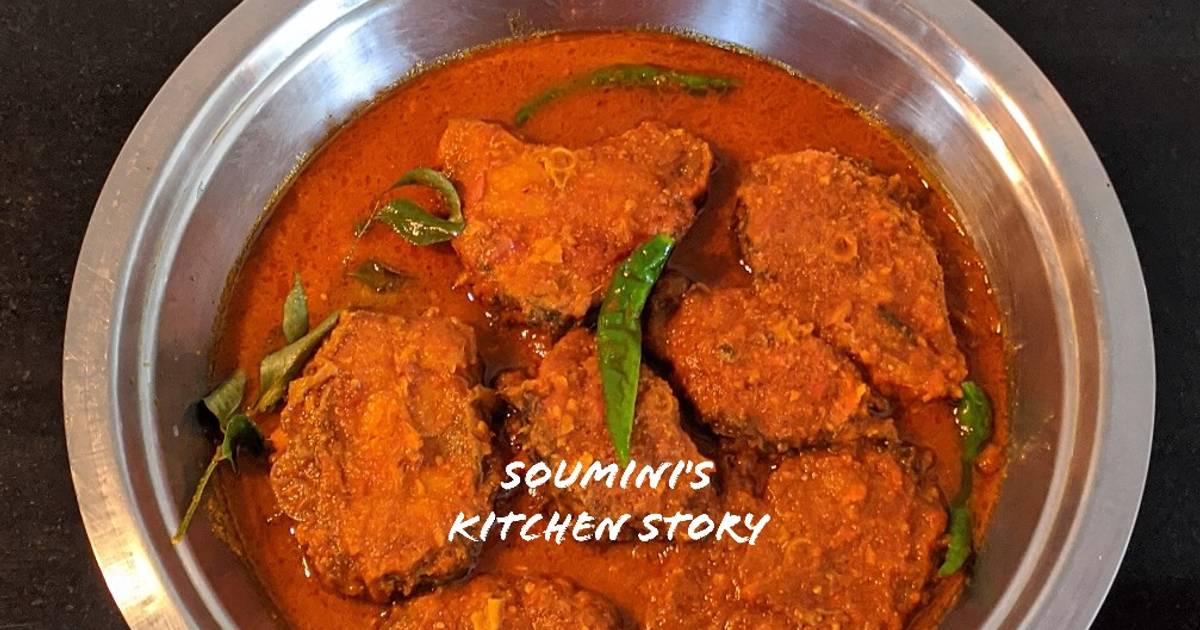 Katla Komola (Katla fish cooked in orange juice gravy) Recipe by ...