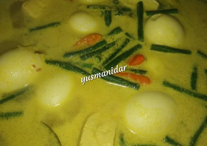Resep 64.gulai telor dan tahu oleh Ema'skitchen/Yusmanidar - Cookpad