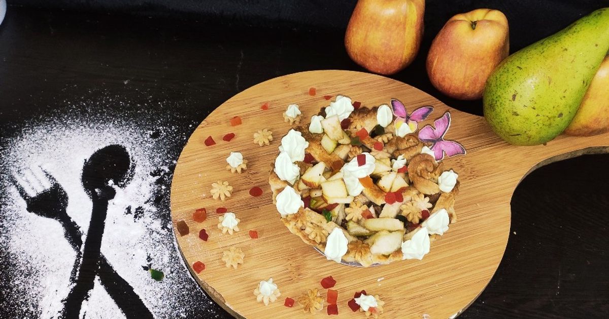 Hetal Chirag Buch દ્વારા રેસીપી એપલ પેર હની પાઈ (Apple Pear Honey Pie ...