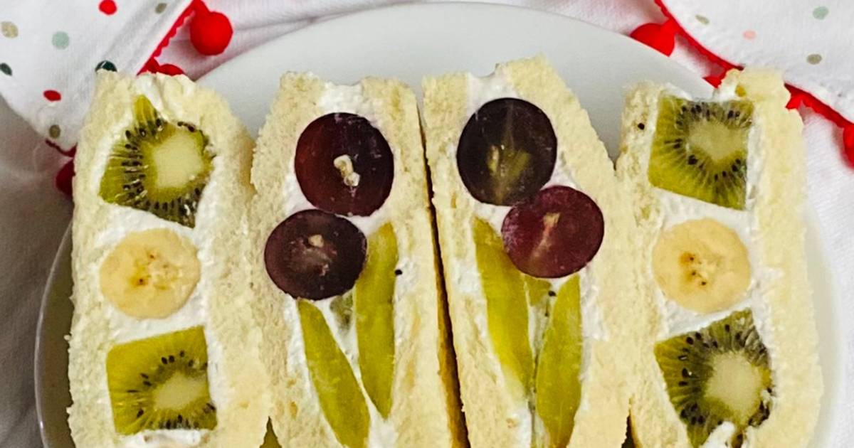 Resep 66. Sando Fruit Sandwich Simpel oleh Shanty Bambang - Cookpad