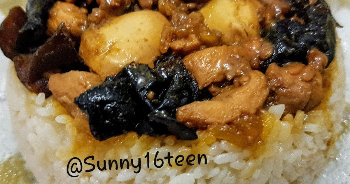 Resep Nasi Tim Ayam Jamur oleh SONIA - Cookpad