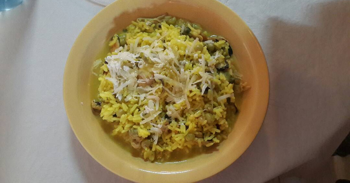 Arroz Con Azafrán Y Mariscos Rapido Receta de Agostina Rosso- Cookpad