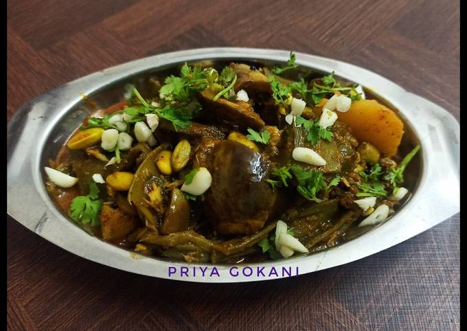 Aloo Baingan Sem Phali Sabzi - Recipe by Priya Gokani - Cookpad