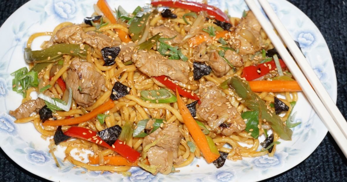 Pork Yakisoba Recipe by Jon Michelena