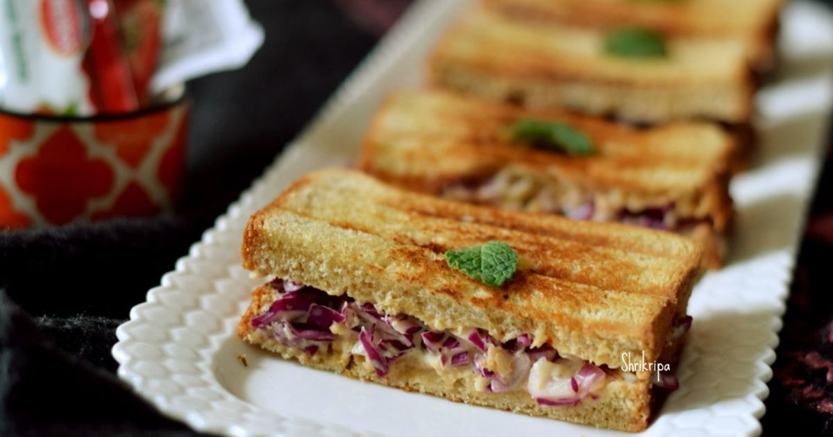 Red Cabbage Sandwich: Recipe by Shrikripa - Cookpad
