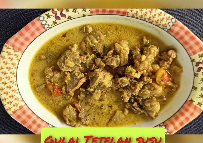 Resep Gulai Tetelan Susu oleh aisidin danuartha - Cookpad