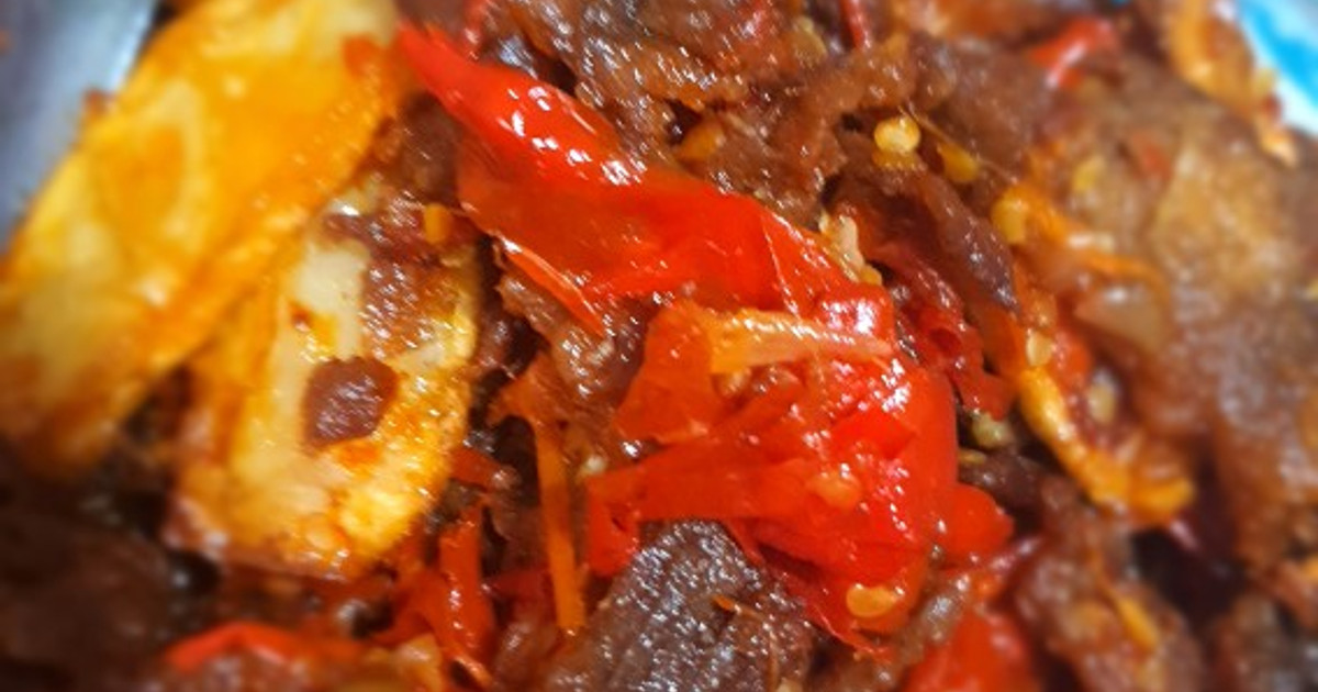 Resep Dendeng Sapi Balado oleh irma handayani - Cookpad