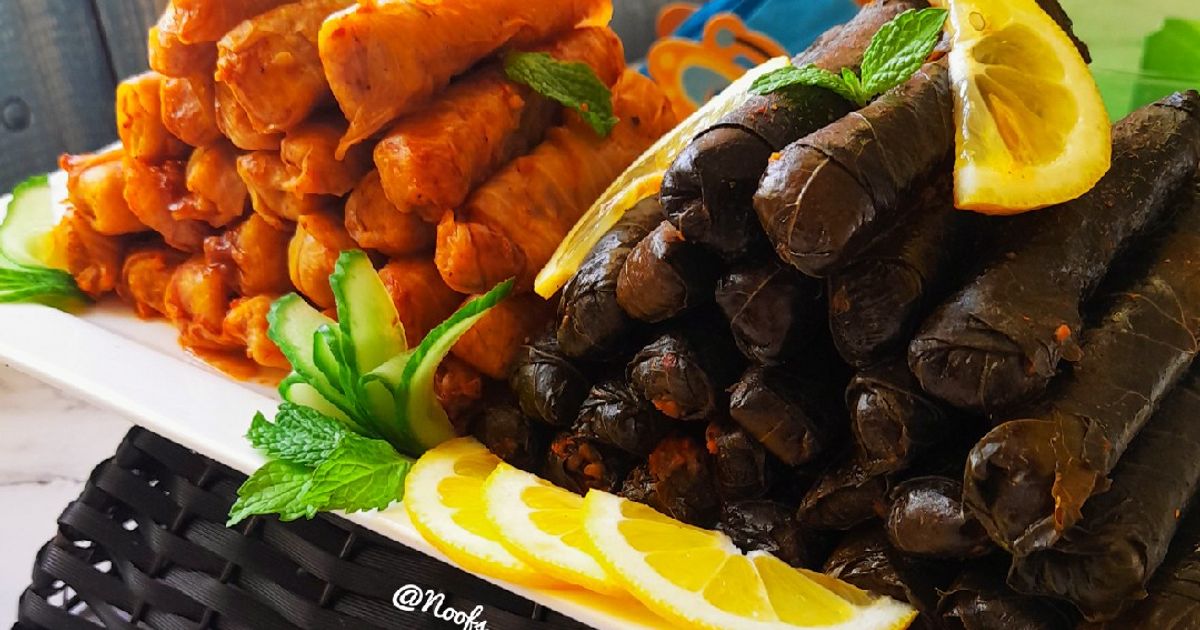 Resep Mahsyi/Mahsi & Warag Anab (Daun Anggur Gulung & Kol Gulung oleh ...