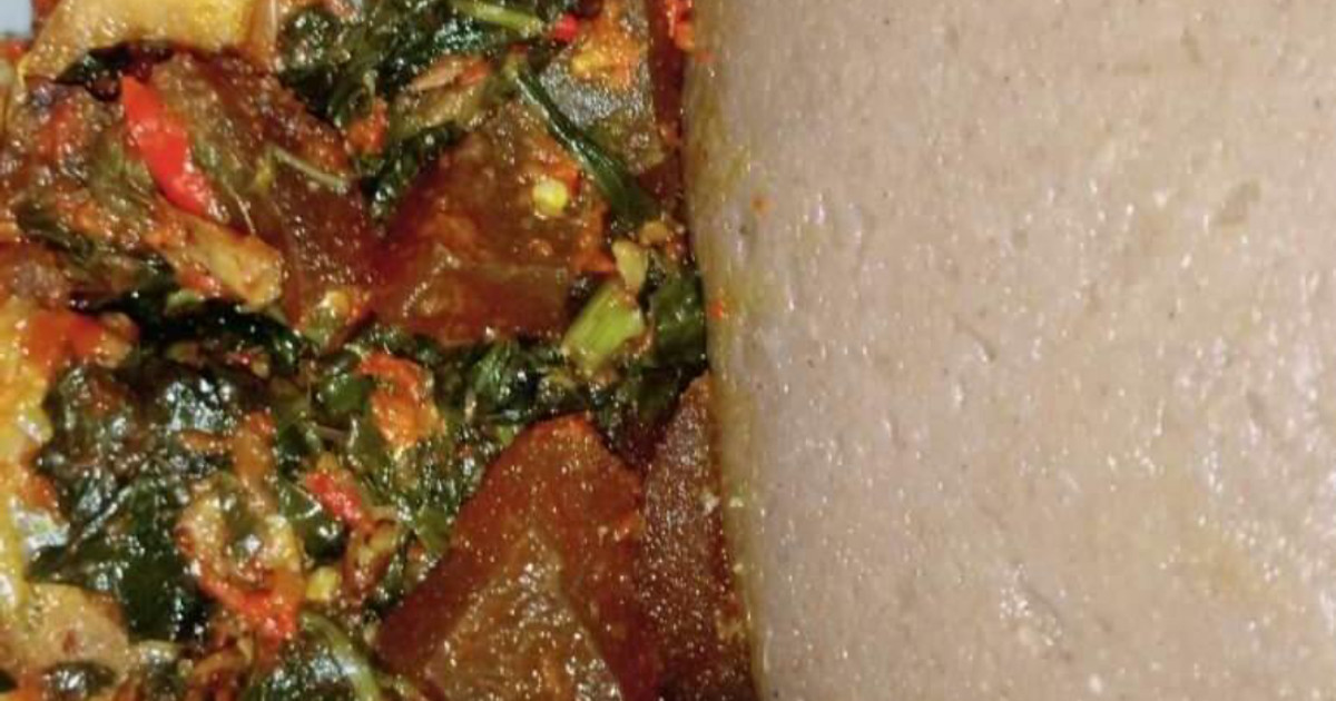 Vegetable Soup With Wheat Swallow Recipe by Homemealss Catering ...