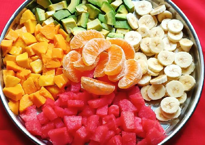 Mix Fruit Platter Recipe by Sangita Vyas - Cookpad