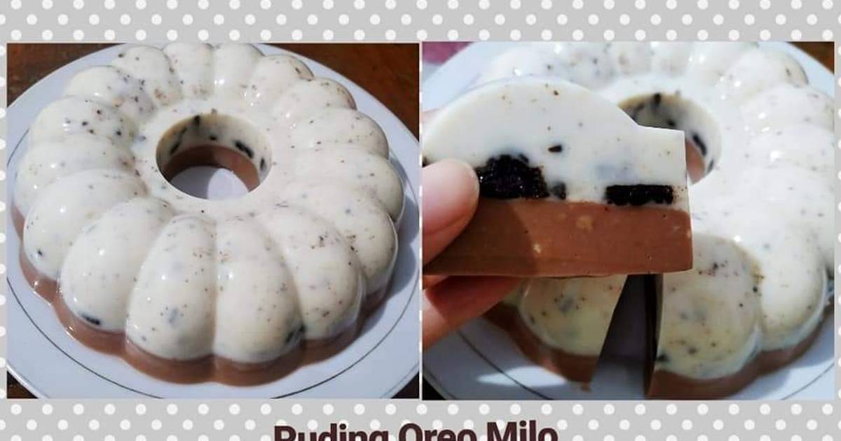 Resep Puding Oreo Milo oleh Nona Mega Tan - Cookpad