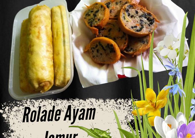 Resep Rolade Ayam Jamur oleh Bunda Naufal - Cookpad
