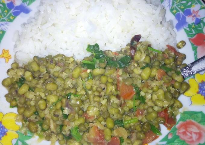Rice pojo(ndengu) Recipe by Carenny Kellitu - Cookpad