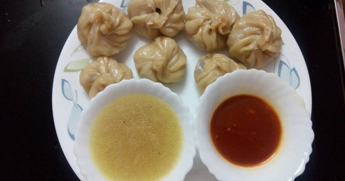 Chicken momo with soup and chutney Recipe by Sanchita Das - Cookpad