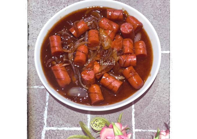 Resep Sosis Saus Bulgogi menu praktis sahur oleh HannaH - Cookpad