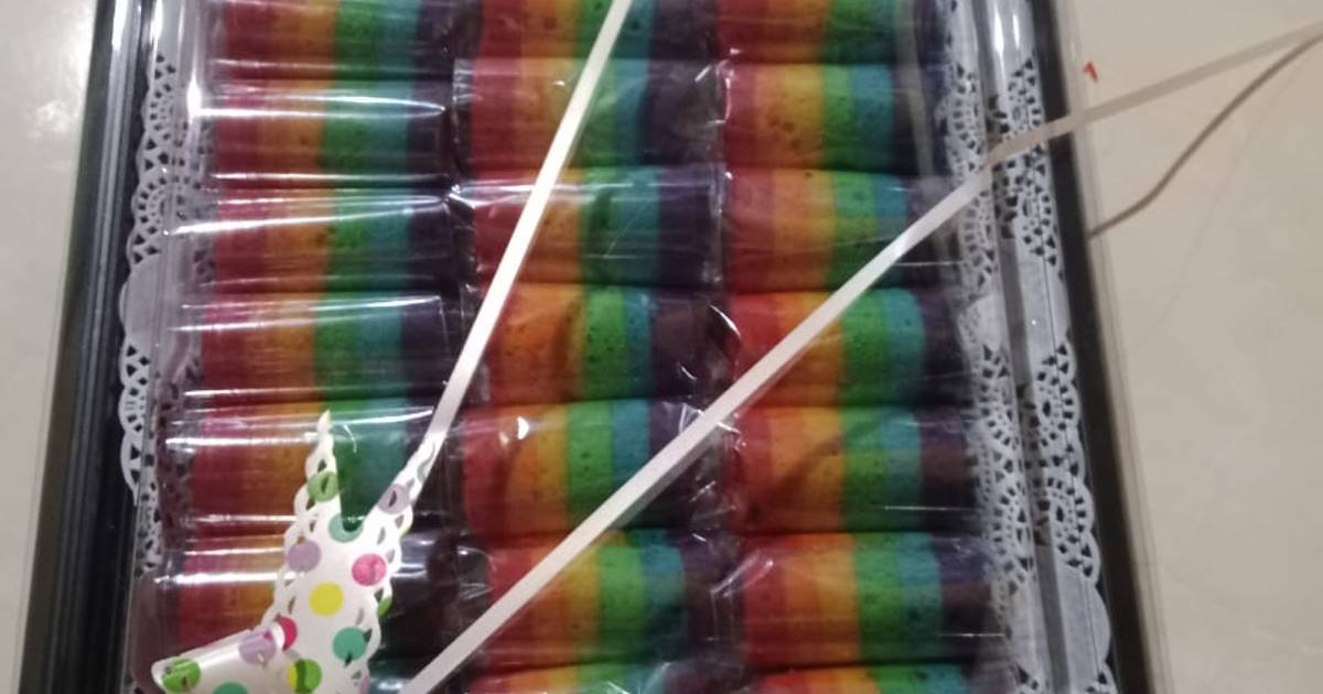 415 resep bolu gulung rainbow enak dan mudah - Cookpad