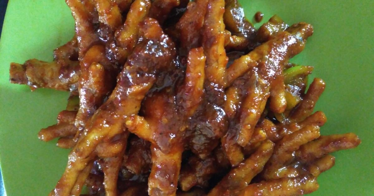 Resep Ceker Pedas Manis Lada Hitam oleh Rini Prihatini - Cookpad