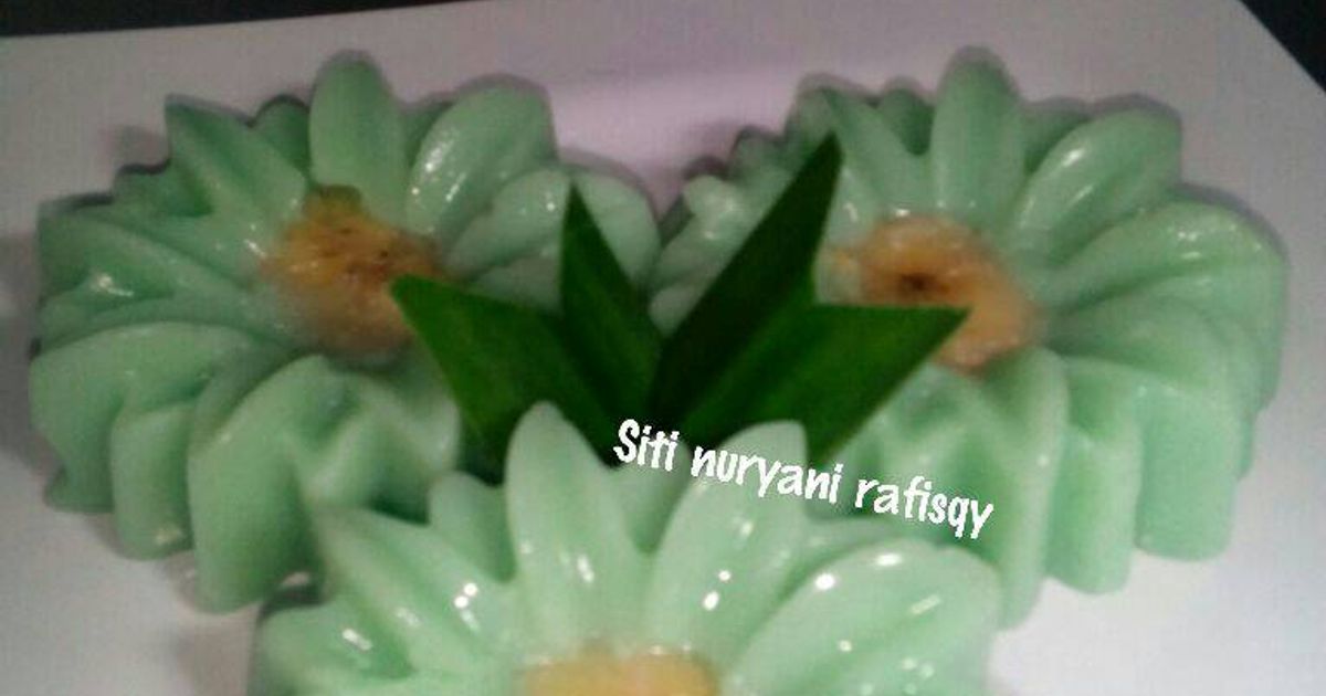 Resep Puding/Kue Hunkwe Pisang Pandan oleh Siti Nuryani Rafisqy - Cookpad