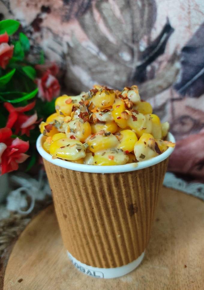 Italian Cheesy Corn Recipe by Mitali - Cookpad