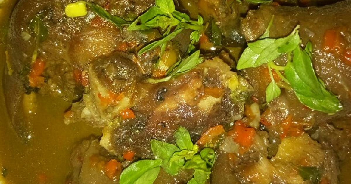 Cow tail soup Recipe by Hashal Anani - Cookpad