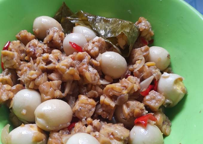 Resep Tempe orek telur puyuh oleh Wiwit S Putri - Cookpad