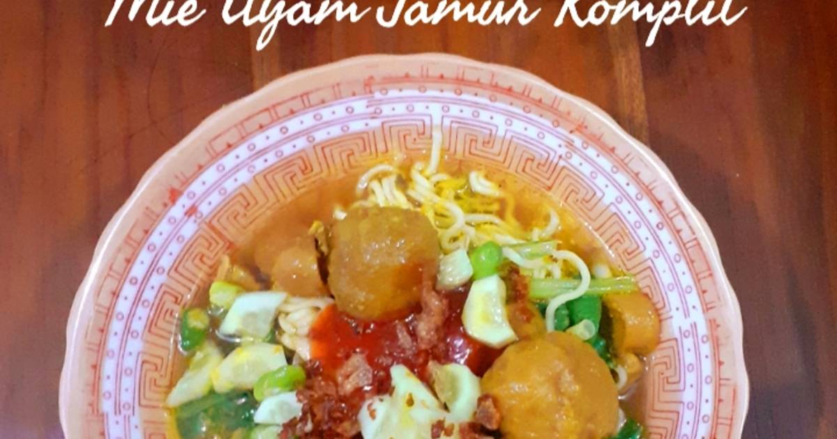 Resep Mie Ayam Jamur Komplit oleh Bunda_Kanugrahan - Cookpad