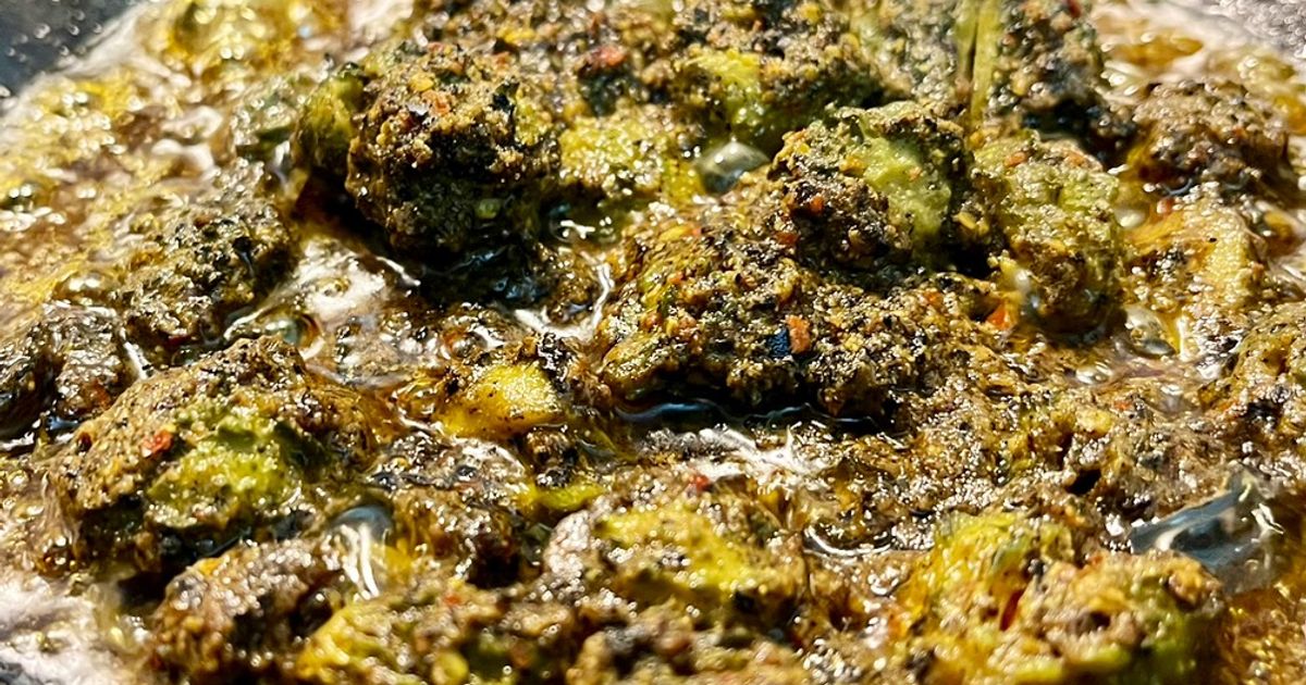 Gota Kalara Besara Bhaja (Small Bitter Gourd Stuffed With Mustard Paste ...