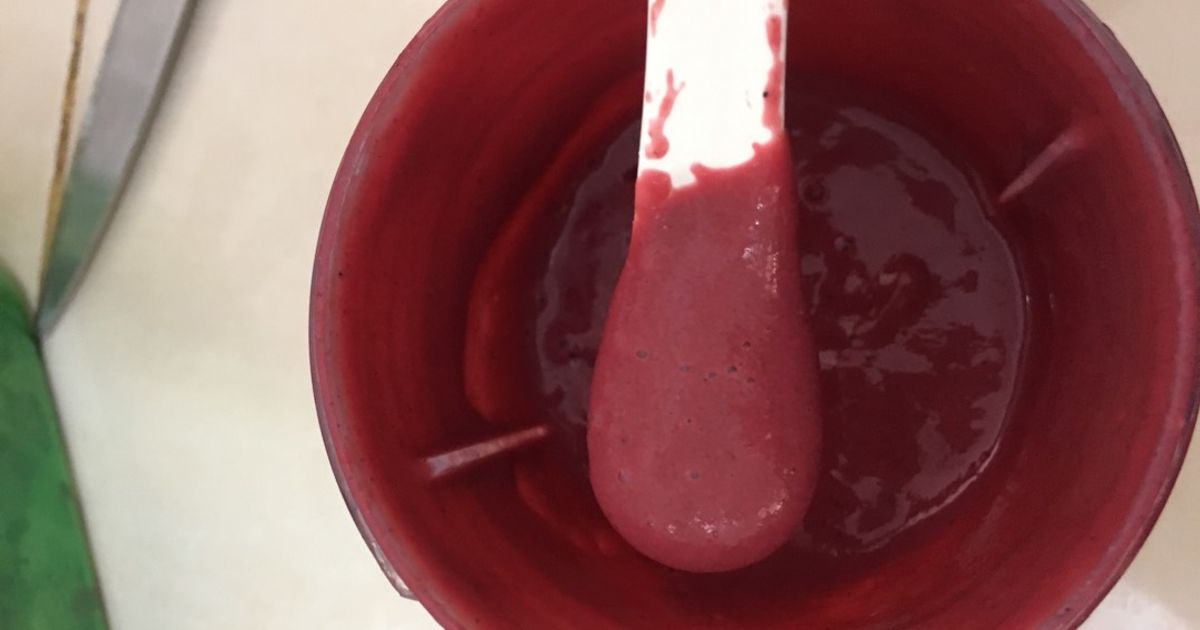 Resep Mp Asi 7m Bubur Beras Merah,Buah Bit,Buncis Dan Hati Ayam oleh ...