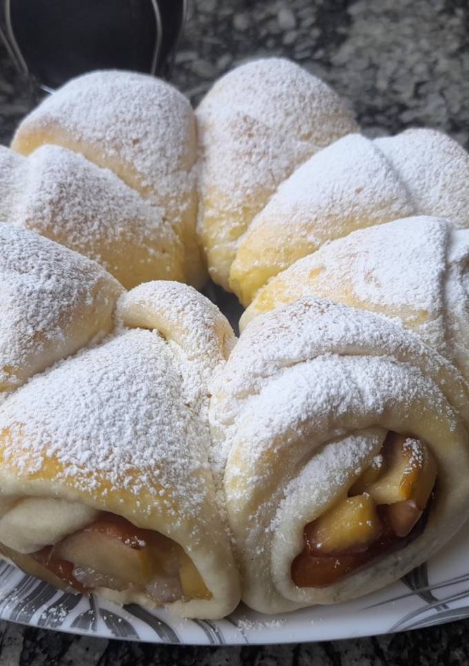 Pan relleno de manzana Receta de Gladis Ocampo- Cookpad