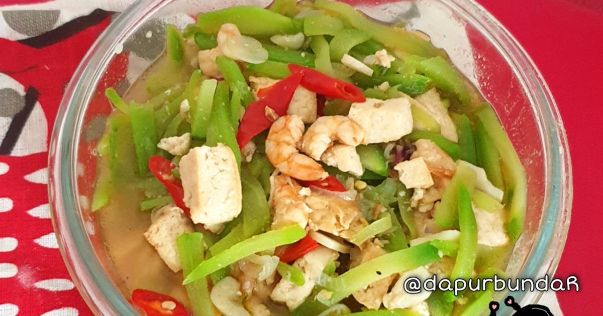 Resep Tumis Labu Siam Udang Tahu oleh Dapur BundaR (Bunda RIRI) - Cookpad
