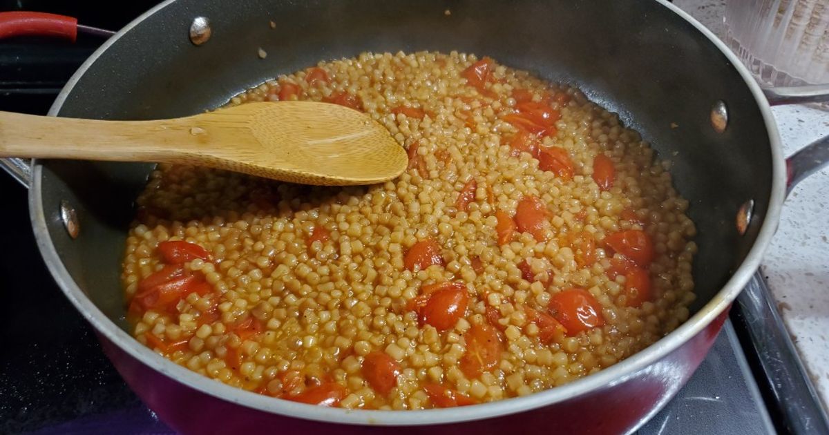 Israeli Couscous With Tomatoes Recipe By Lauren