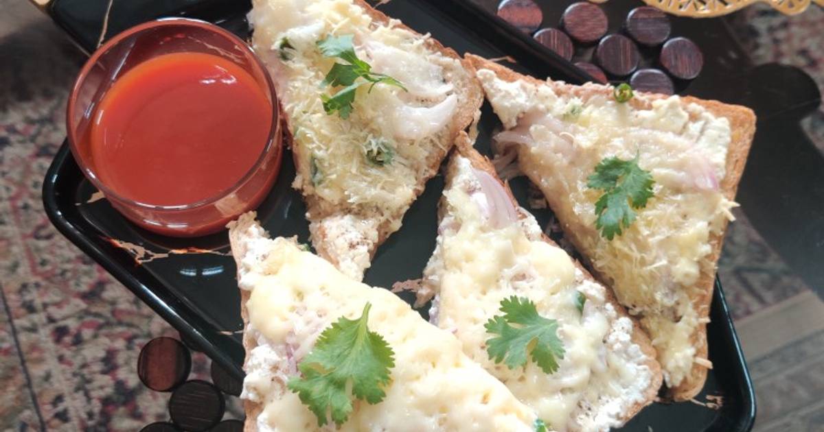 Vegetable MAYO OPEN CHEESE SANDWICH. Recipe by rama - Cookpad
