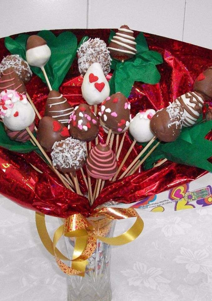 Ramo de fresas con chocolate Receta de claudias10- Cookpad