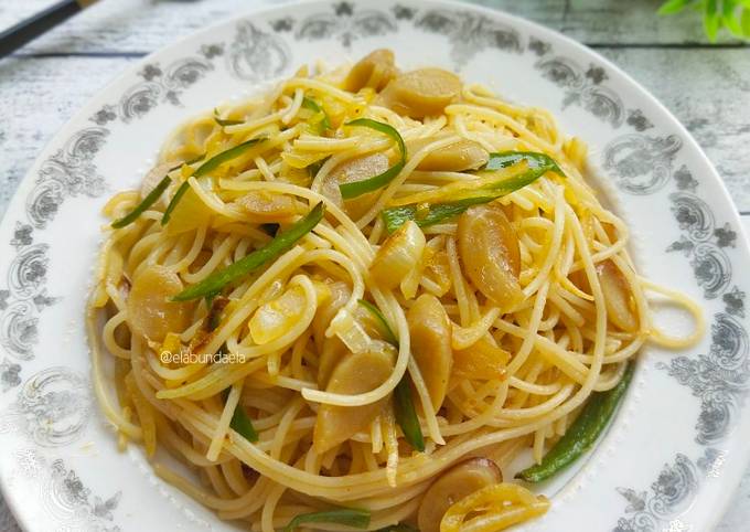 Resep Simple Japanese Napolitan Spaghetti oleh Bunda Ela - Cookpad