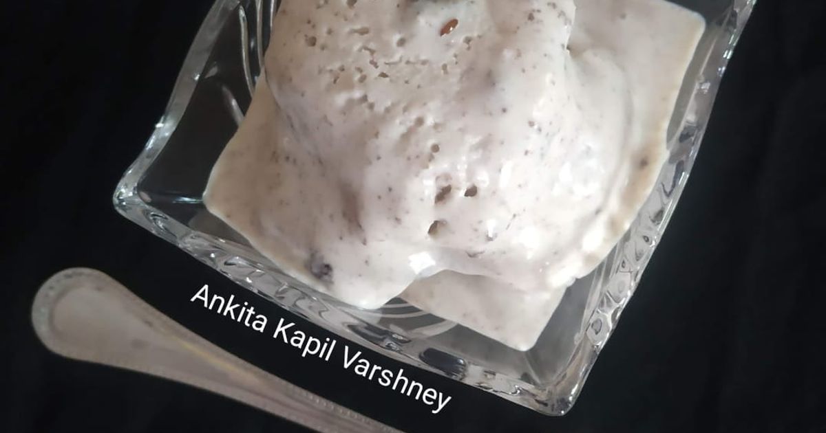 Arrowroot Oreo Vanilla Ice Cream Recipe by Ankita Kapil Varshney - Cookpad