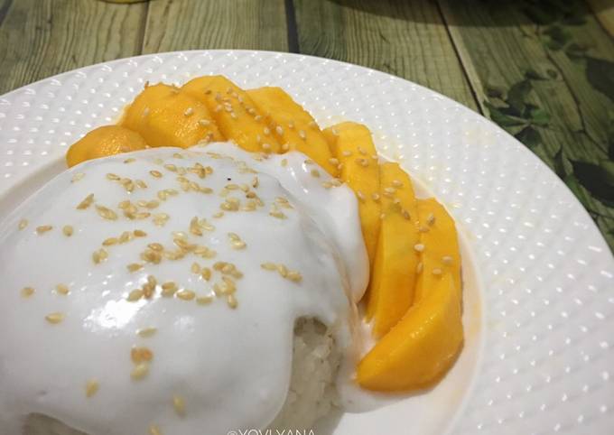 Resep Mango sticky rice oleh yovi yana - Cookpad