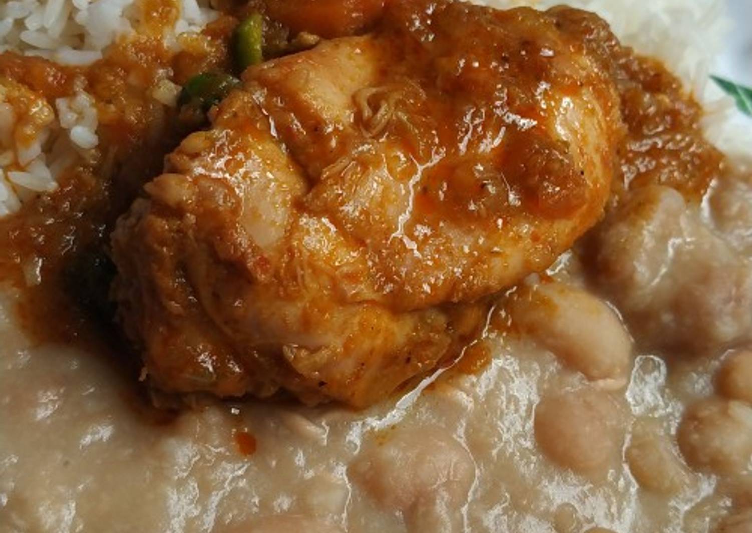 Seco de pollo a la norteña con frejoles Receta de Evelyn Antuanet- Cookpad