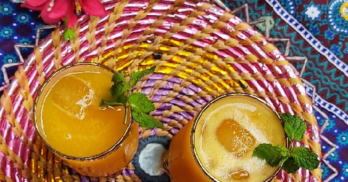 Peach Squash Recipe by Areeba Masroor - Cookpad