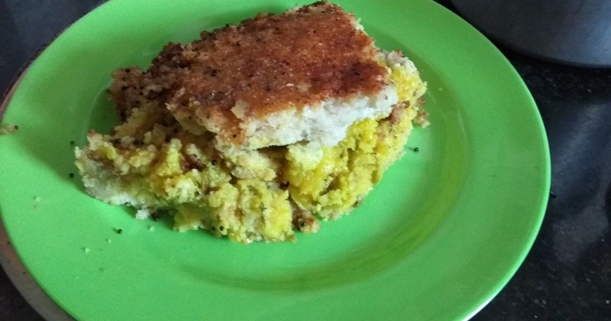Stuffed Semolina Handva Recipe by Suvas Shah - Cookpad