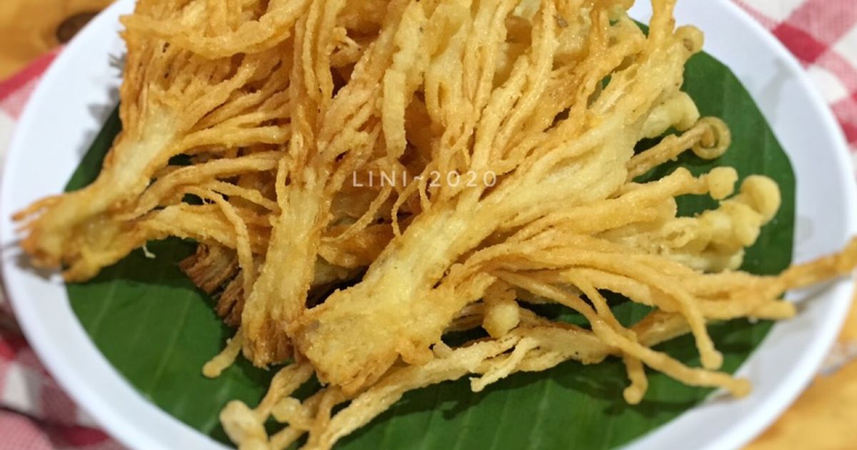 Resep Jamur Enoki Goreng Krispy Olahan Jamur oleh lini - Cookpad