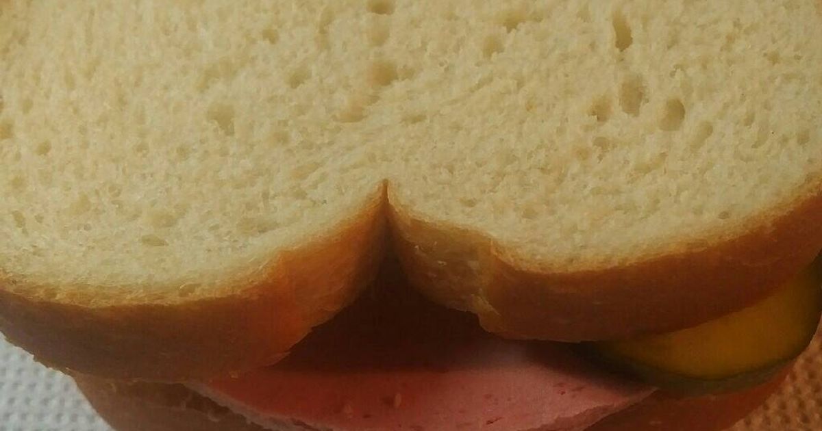 Bologna Sandwich With Homemade Bread And Butter Pickles Recipe By ...