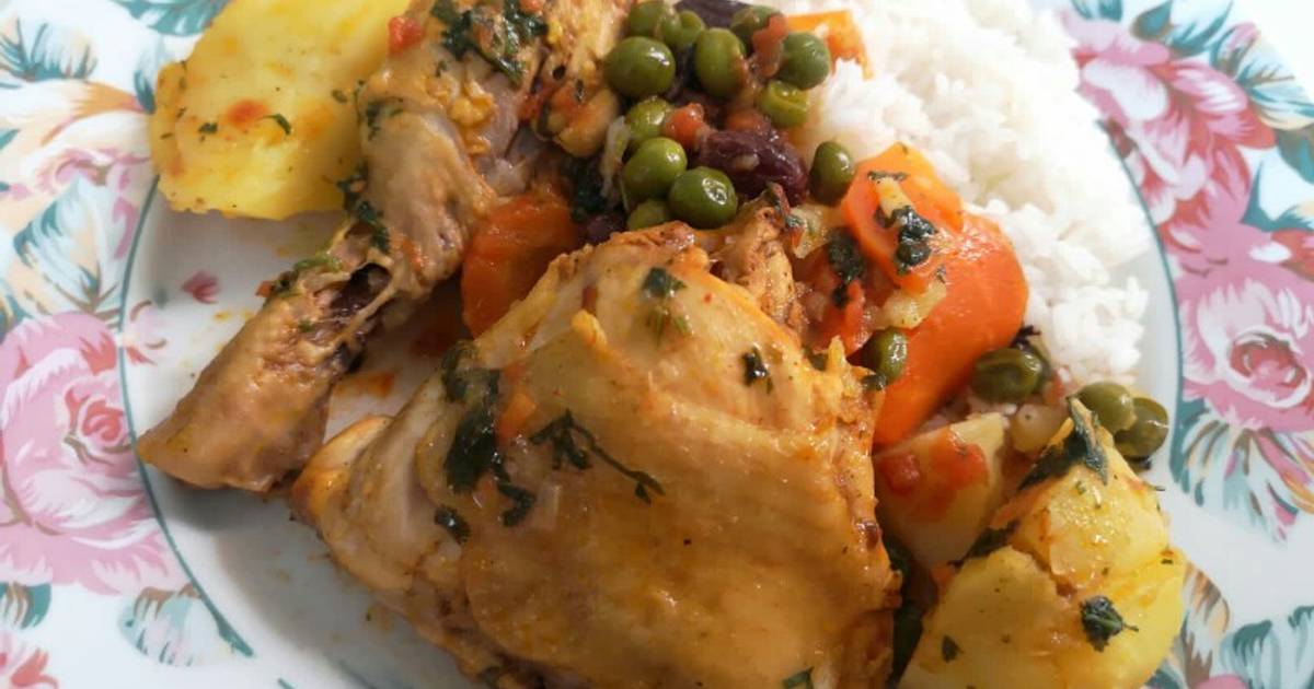 Estofado de pollo Receta de Angela Bazan- Cookpad