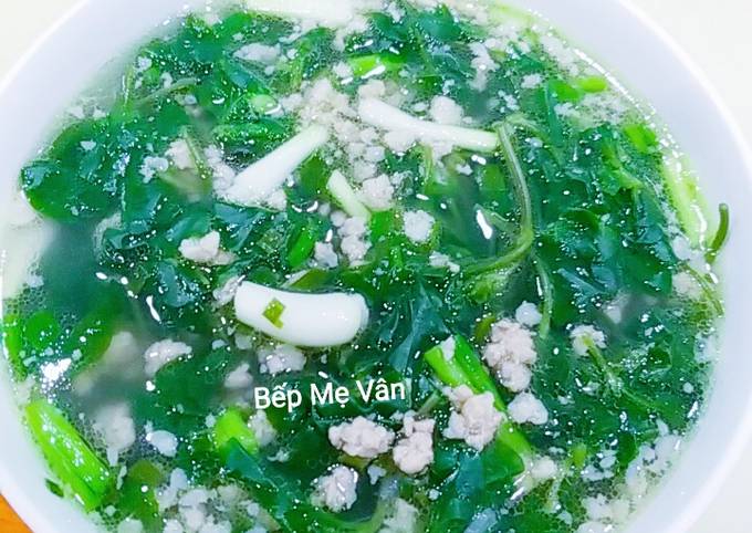 Cách Làm Món Canh cải xoong nhật nấu thịt bằm của Phan Bao Van - Cookpad
