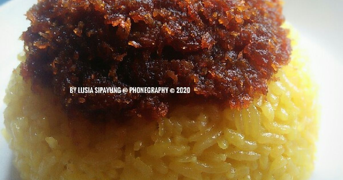 Resep ketan kuning kelapa rumahan enak dan mudah - Cookpad