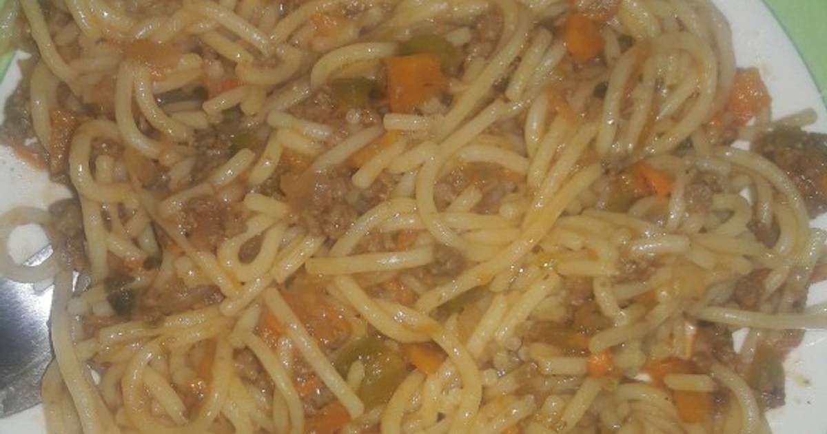 Fideos con tuco! Receta de Gianina Dieguez- Cookpad