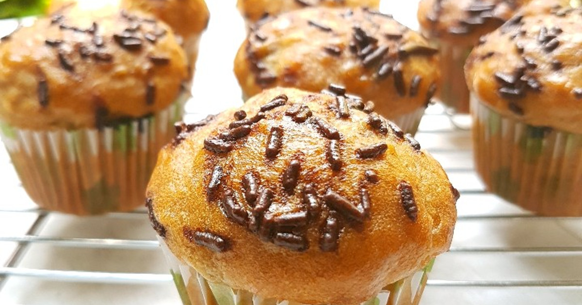 Resep 281. Muffin Pisang Meses oleh Dapur Ning Ayu - Cookpad