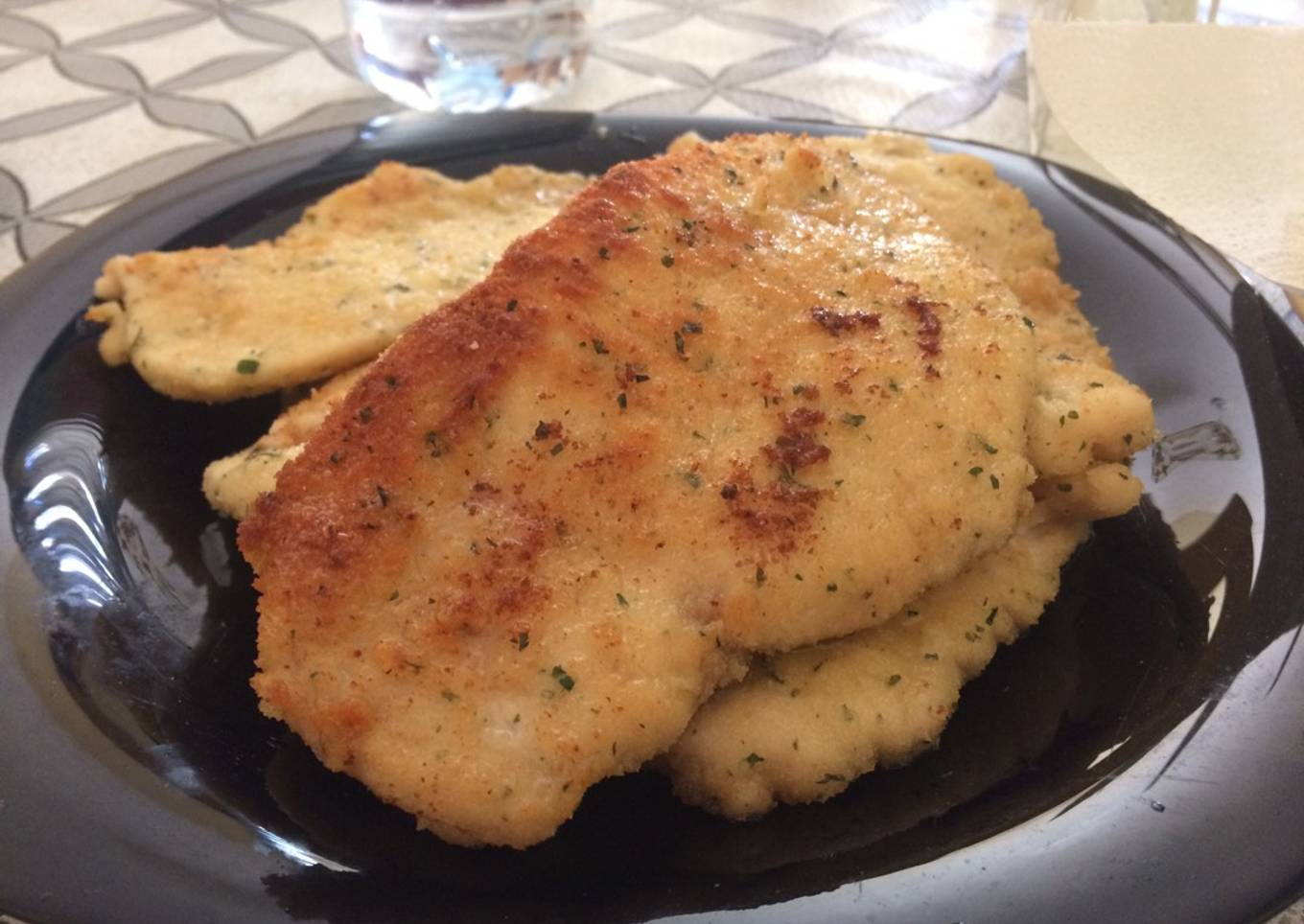 Filetes de pollo empanado